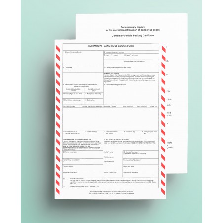Multimodal Dangerous Goods Form